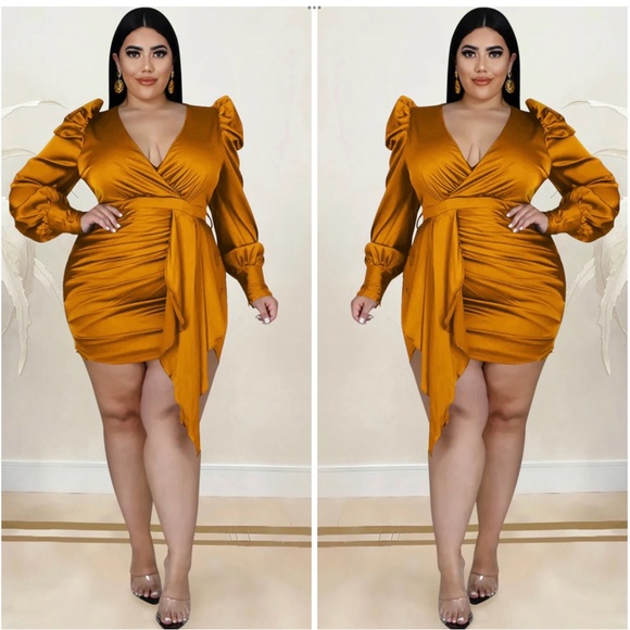 Dresses | Plus Size Gold Dress | Poshmark